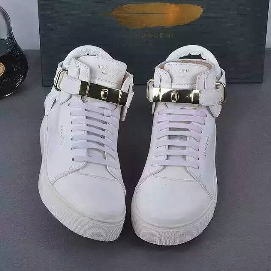 Tênis cano alto branco Buscemi - Grandes Grifes
